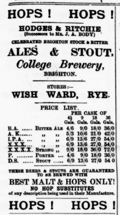 College Brewery (Brighton) - Brewery History Society Wiki
