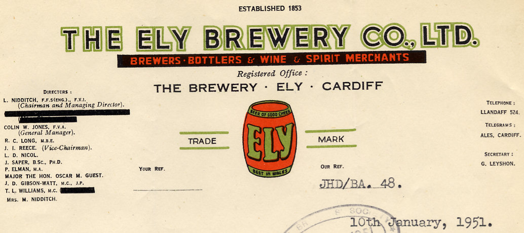 File:Ely Cardiff 1951.jpg - Brewery History Society Wiki