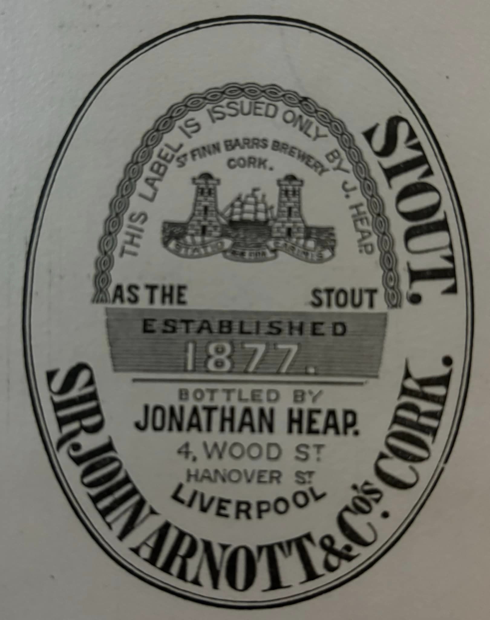 File:Arnott Cork label.jpg - Brewery History Society Wiki